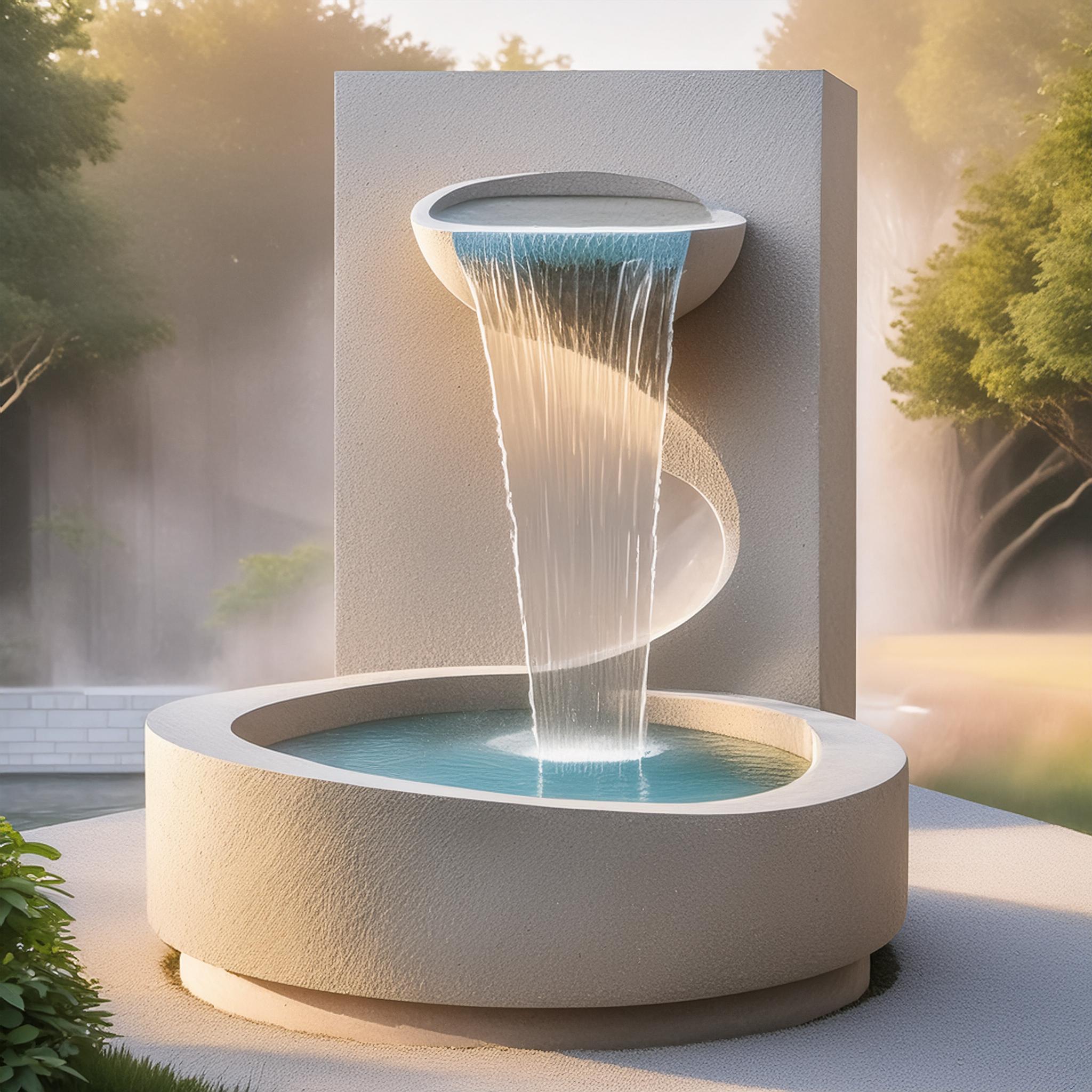 34.0 Lightweight Concrete Water Feature! Remodel Your Garden with a ...