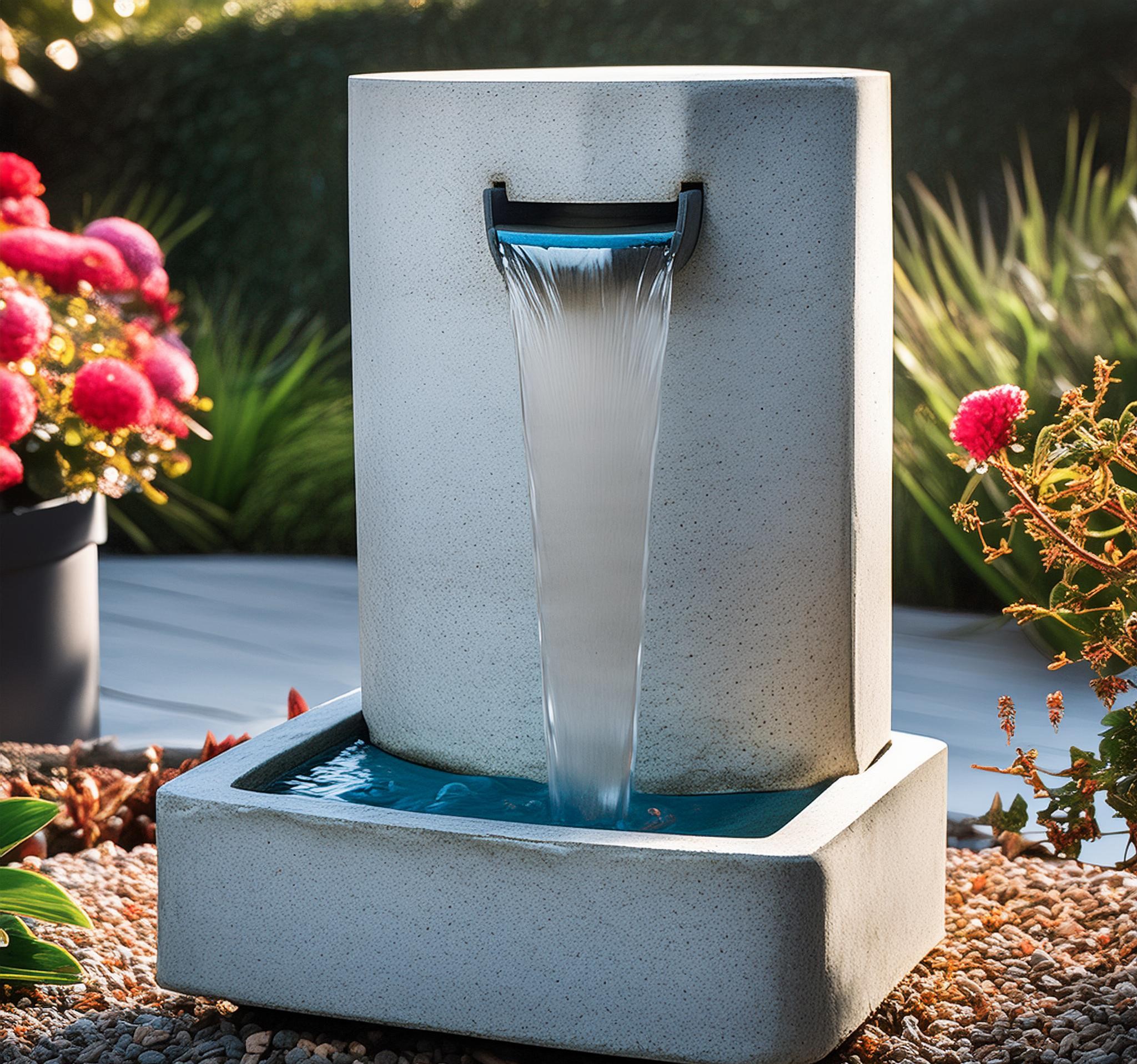 34.0 Lightweight Concrete Water Feature! Remodel Your Garden with a ...